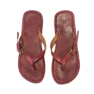 Lucky Brand | Shoes | Women 7 Men Lucky Brand Flip Flop Sandals Red ...